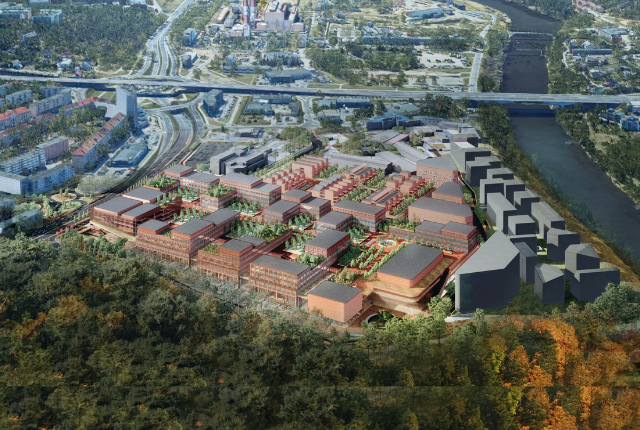 This is the most modern shopping centre and office building in the ...